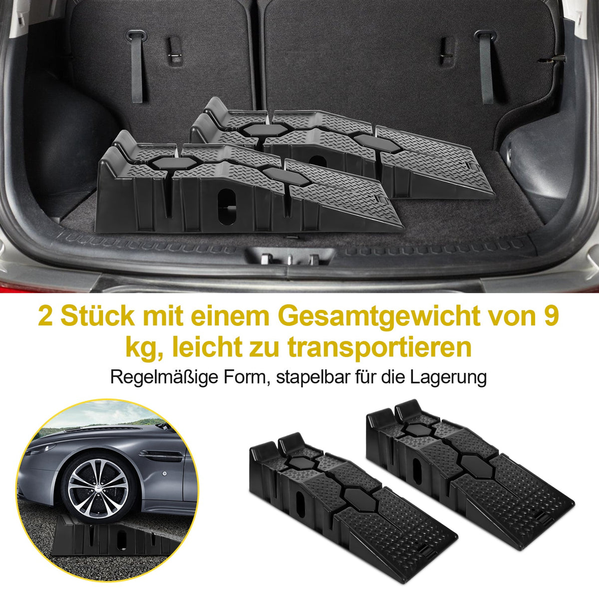 BMOT Kunststoff Auffahrrampe 2er Set bis 2.5T – BMOT Tool