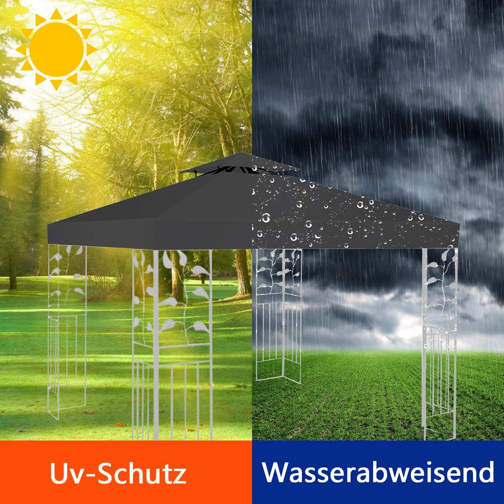 BMOT Ersatzdach für Pavillon 3x3m Doppeldach Dachplane – BMOT Tool