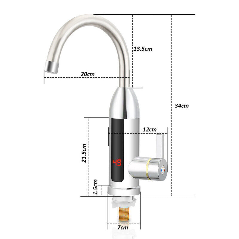 BMOT Elektrisch Wasserhahn mit Durchlauferhitzer Heizung 3000W – BMOT Tool