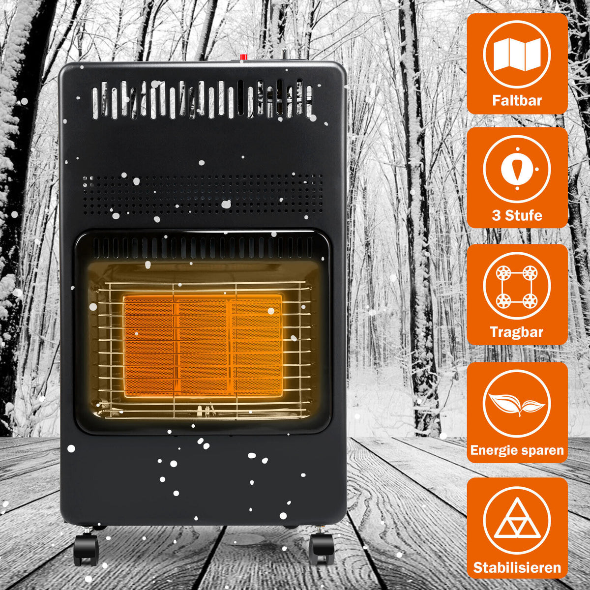 BMOT Gasheizung Heizgerät mit Rädern 4200W – BMOT Tool